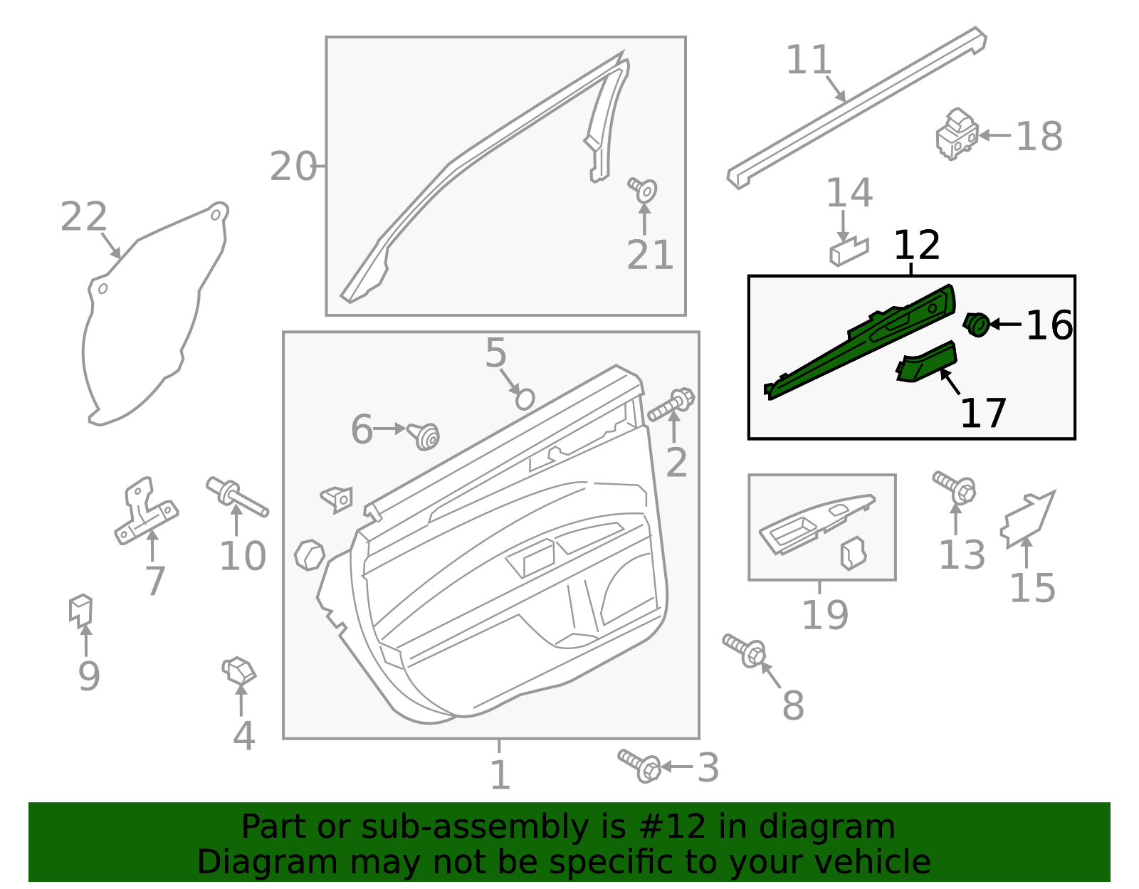 2017-2020 Ford Insert Panel - Driver's Side (LH) DS7Z-54275A37-DB ...