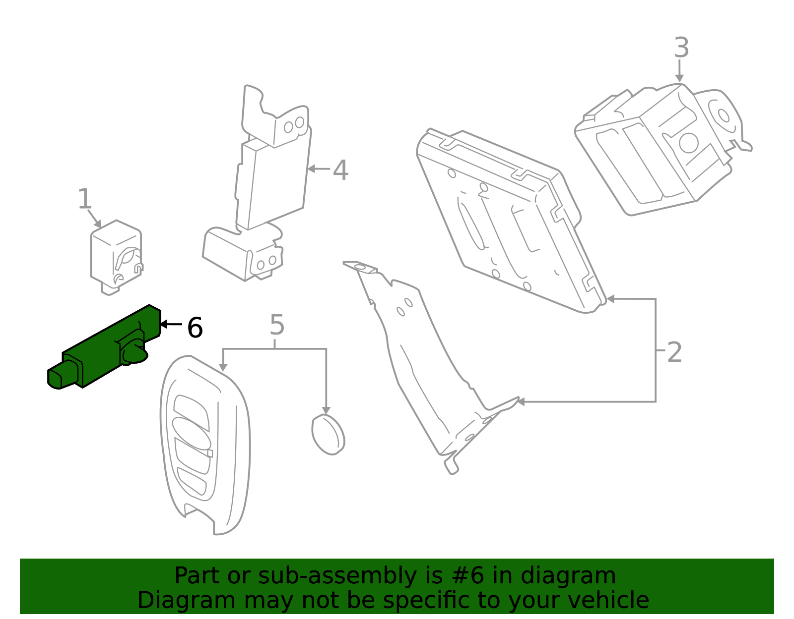 2017-2025 Subaru Antenna 88851AL00C | World OEM Parts Subaru
