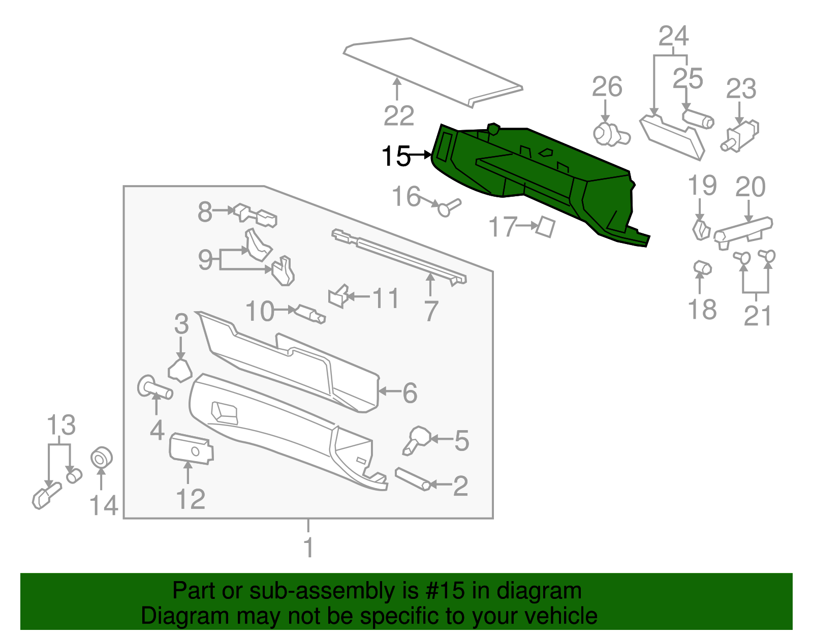 GM 92199516 Glove Box Frame | Genuine GM & AC Delco OEM Parts | Findlay ...