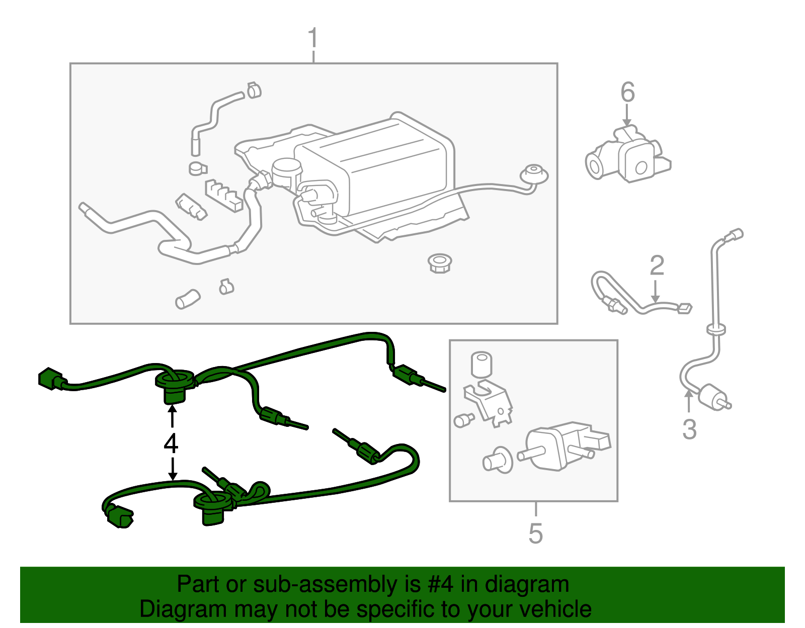 2008-2016 Lexus LS600h Exhaust Temp Sensor 89425-50040 | OEM Parts Online
