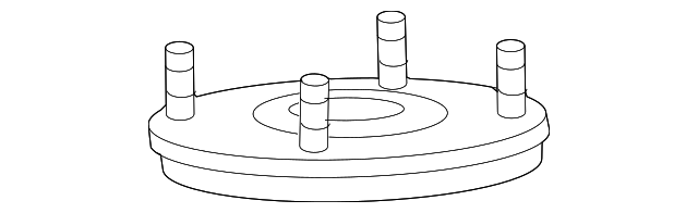 48609-0C030 - 2007-2022 Toyota - Shock Mount (Left, Right, Front ...