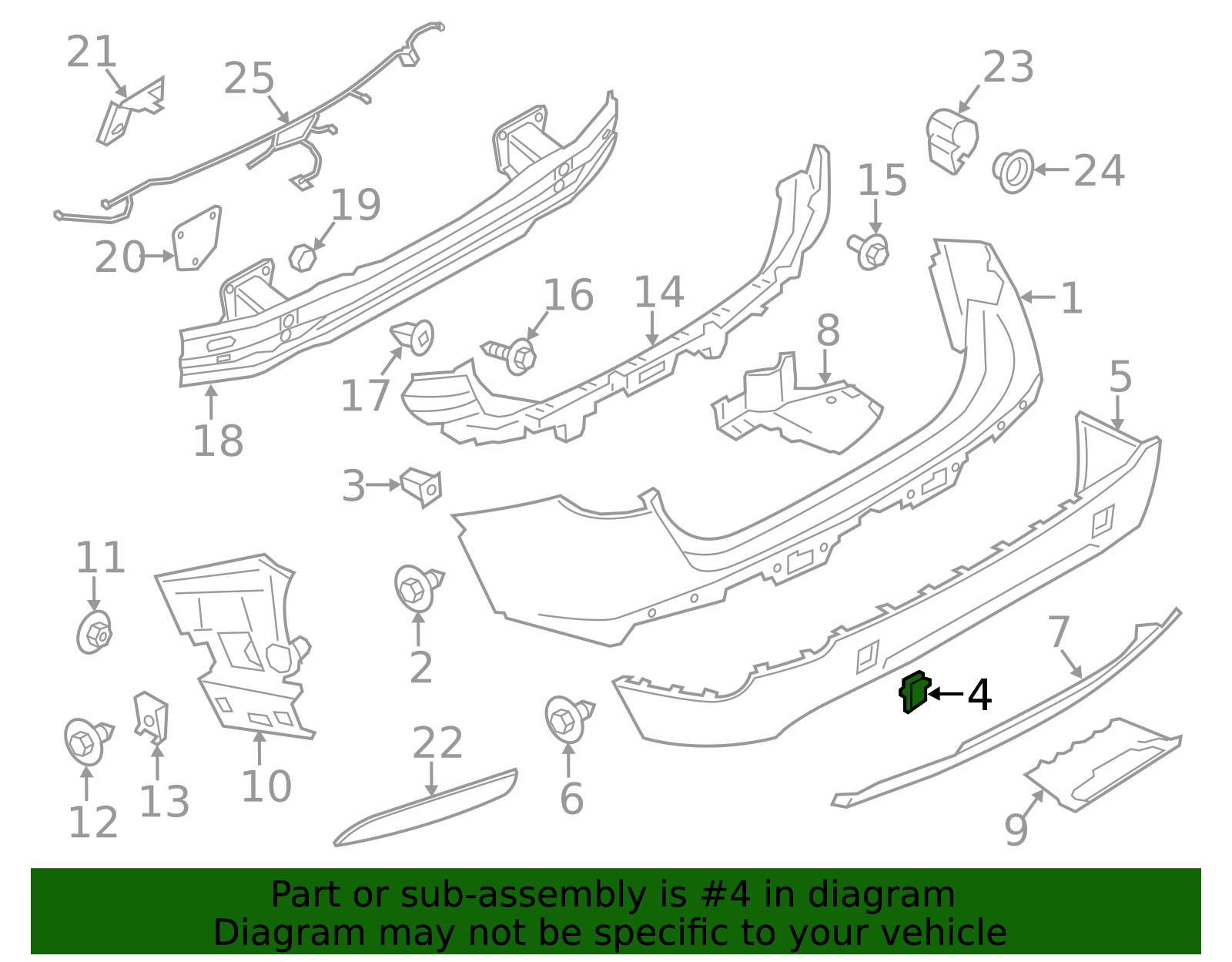 51127845543 - 2013-2015 BMW X1 Tow Bracket Cover (51-12-7-845-543 ...