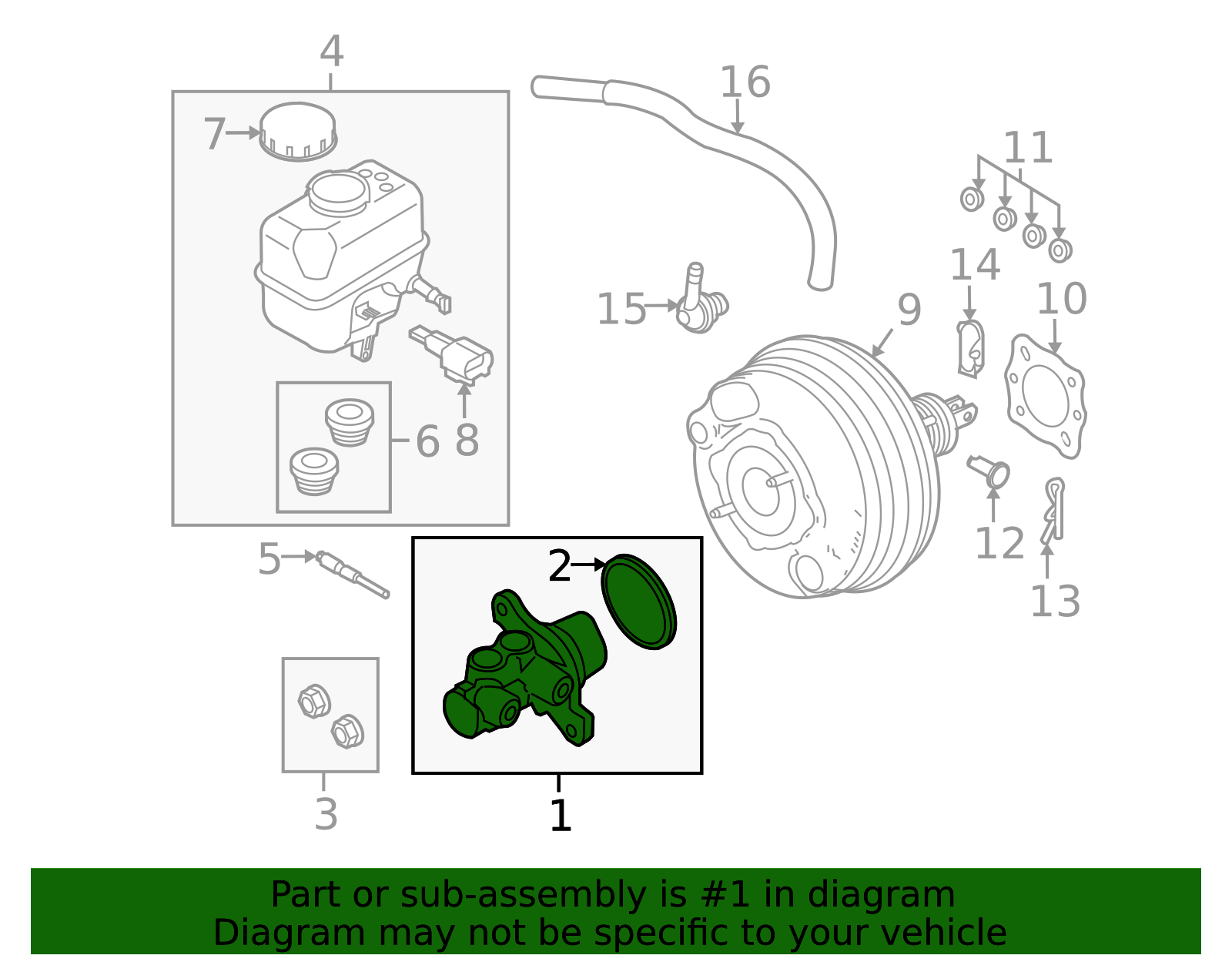 Brake Master Cylinder - OEM Pressure Unit for Ford | AutoNation Parts