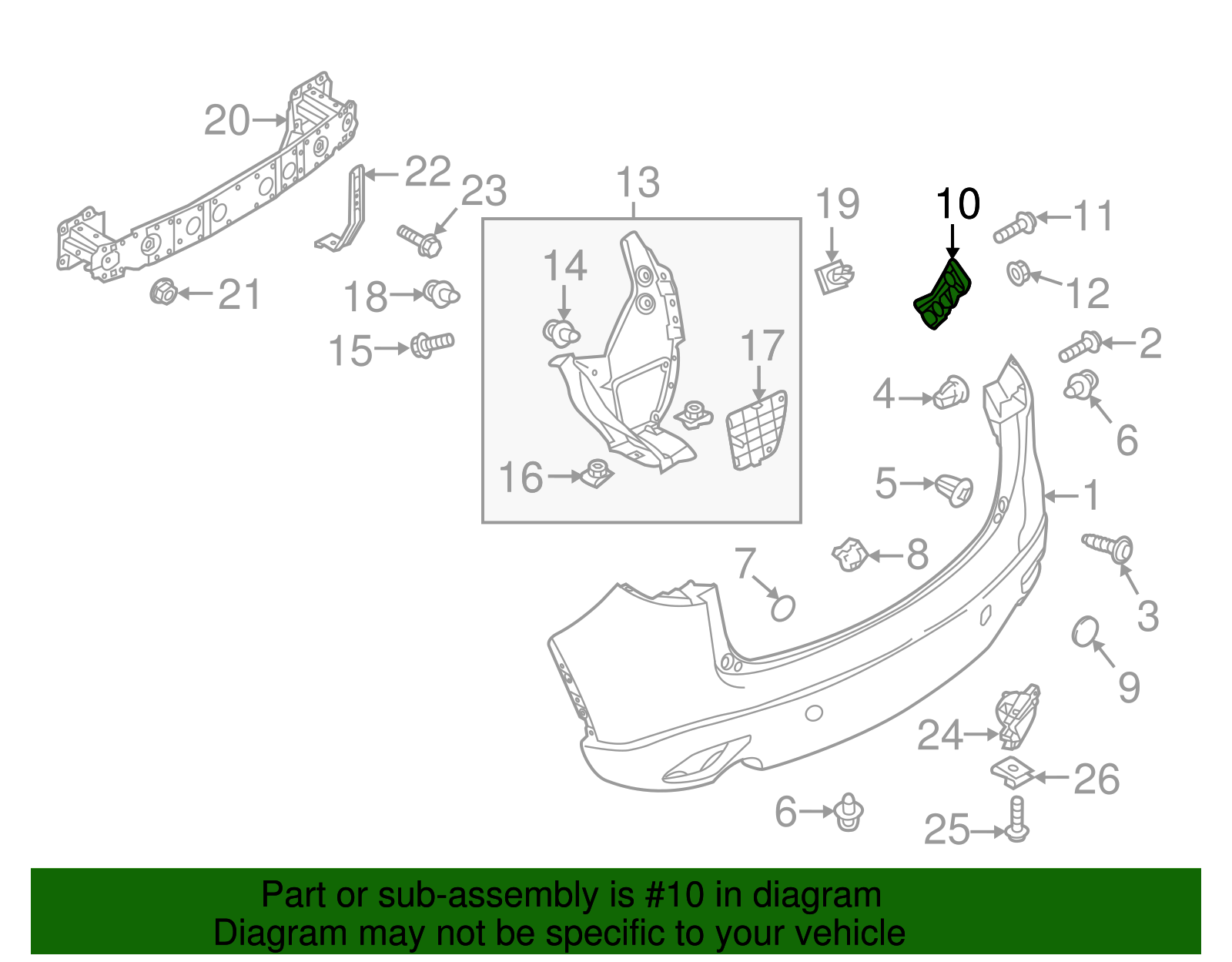 2013-2016 Mazda CX-5 OEM NEW 2013-2016 Mazda CX5 Retaining Rear Bracket ...