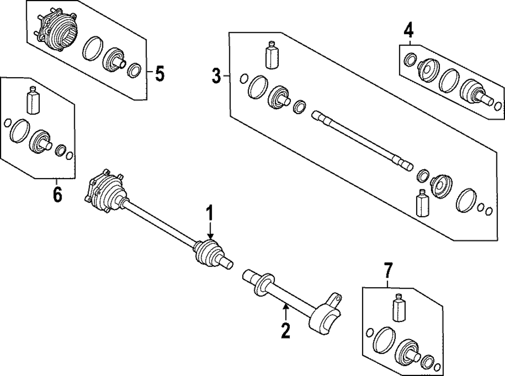 2022-2025 Kia EV6 Intermediate Shaft 49560-GI000 | TascaParts.com