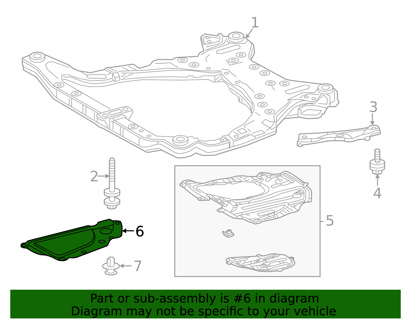 Genuine Toyota Under Cover part# 51443-0E080 for 2020 Toyota Highlander ...