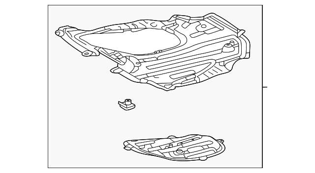 Genuine Toyota Under Cover part# 51420-0E041 for 2020-2025 Toyota ...