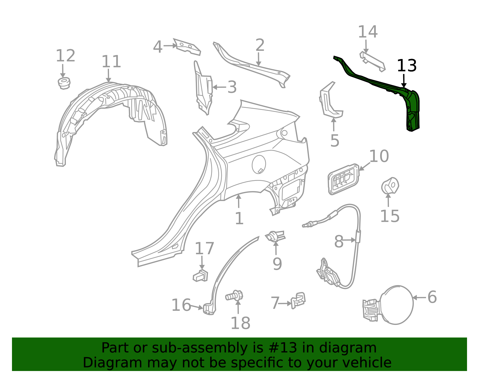 64457-0E020 - Cover Panel For 2010-2015 Lexus | Lexus OE Parts