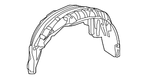 2010-2015 Lexus Wheelhouse Liner 65637-0E010 | OEM Parts Online