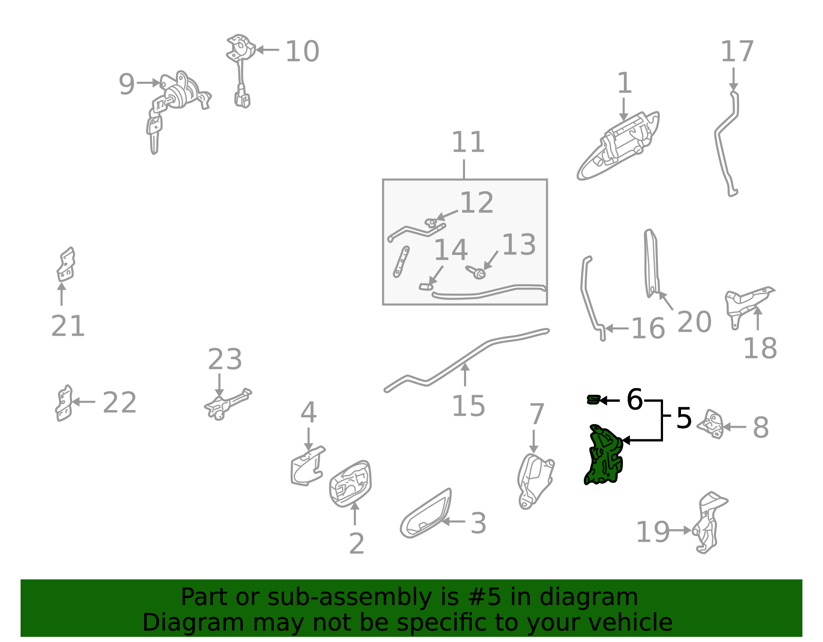 80503-AA210 - Lock Assembly 2000-2003 Nissan Maxima | Official Nissan ...