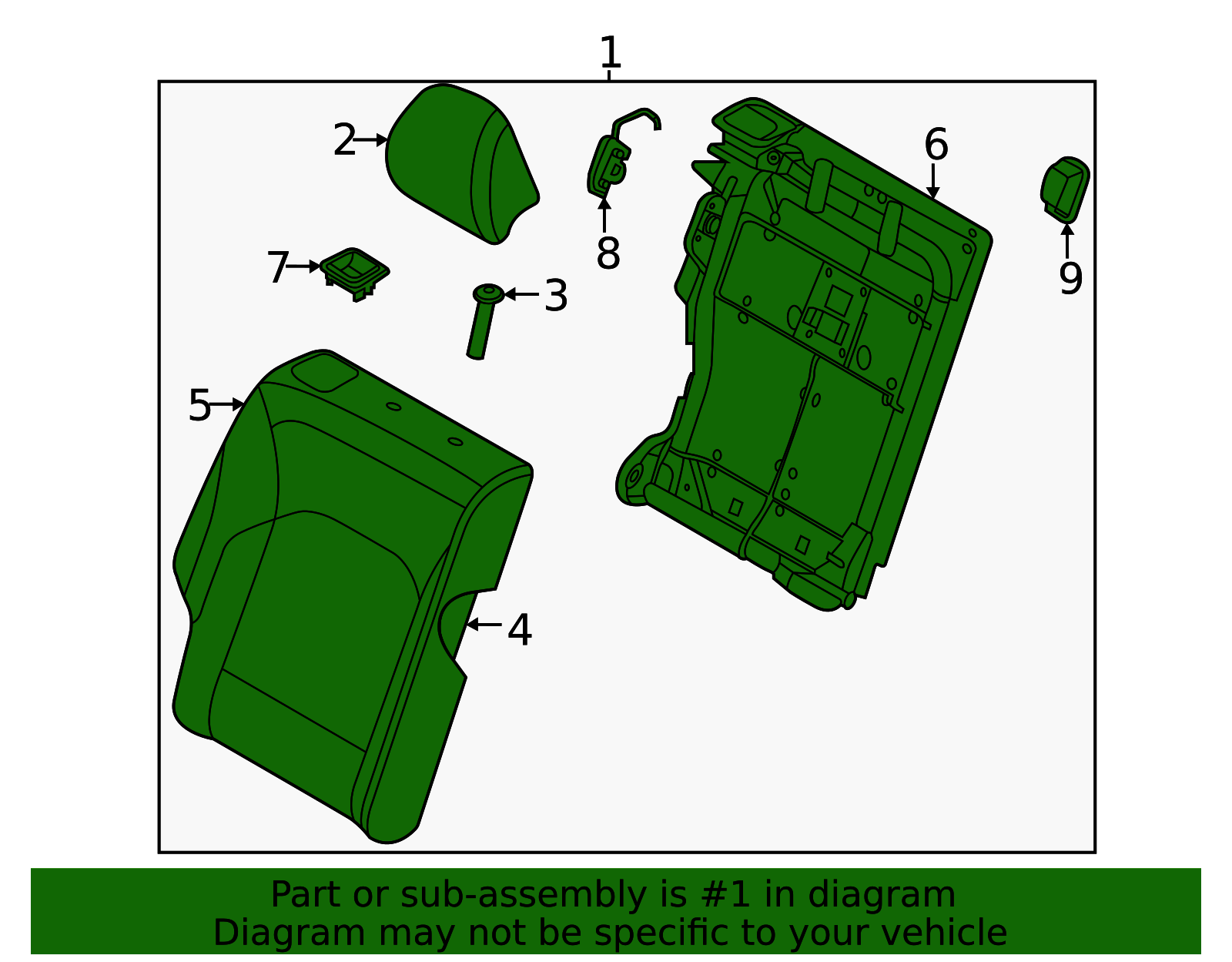 89400-K0700SQ1 - Seat Back Assembly 2020-2025 Kia Soul | Genuine Kia Parts