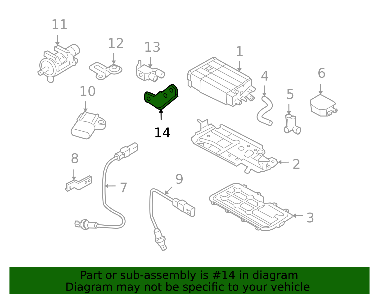 2009-2012 Hyundai Genesis Purge Valve Bracket 28911-3C610 | MotorMotor