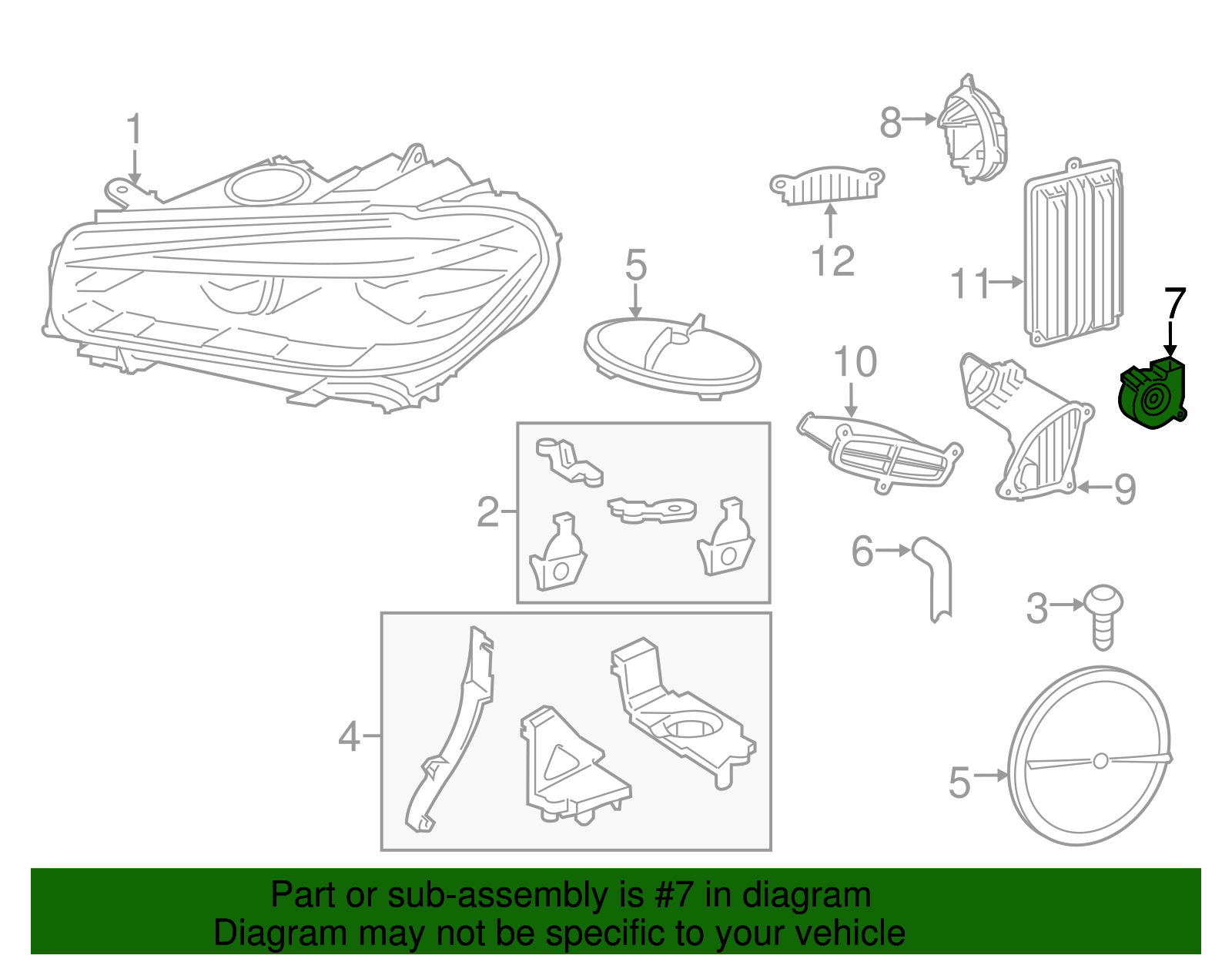 2014-2019 BMW | Fan | 63117379855 | BMW OEM Parts Store