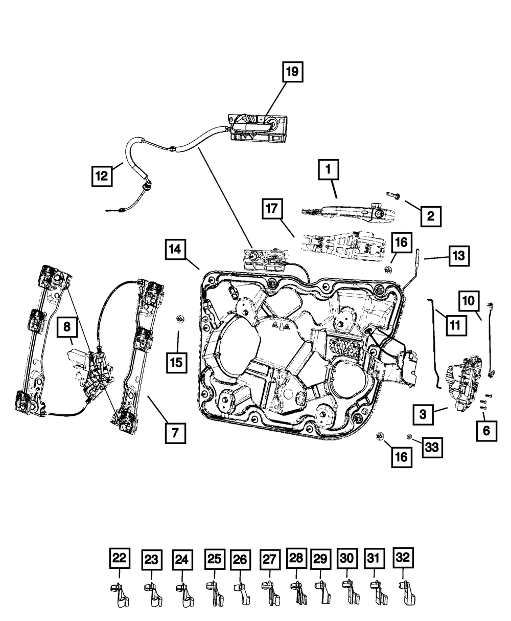 2016-2026 Mopar Door Lock Actuator Motor - Driver's Side (LH ...
