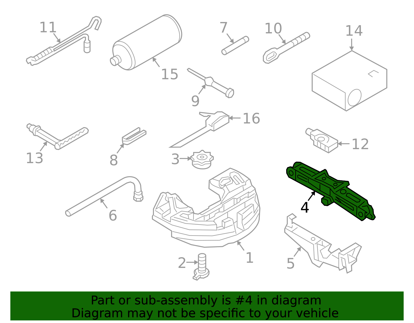 8W0-011-031-G - Jack 2023-2025 Audi | Audi OEM Parts Guy