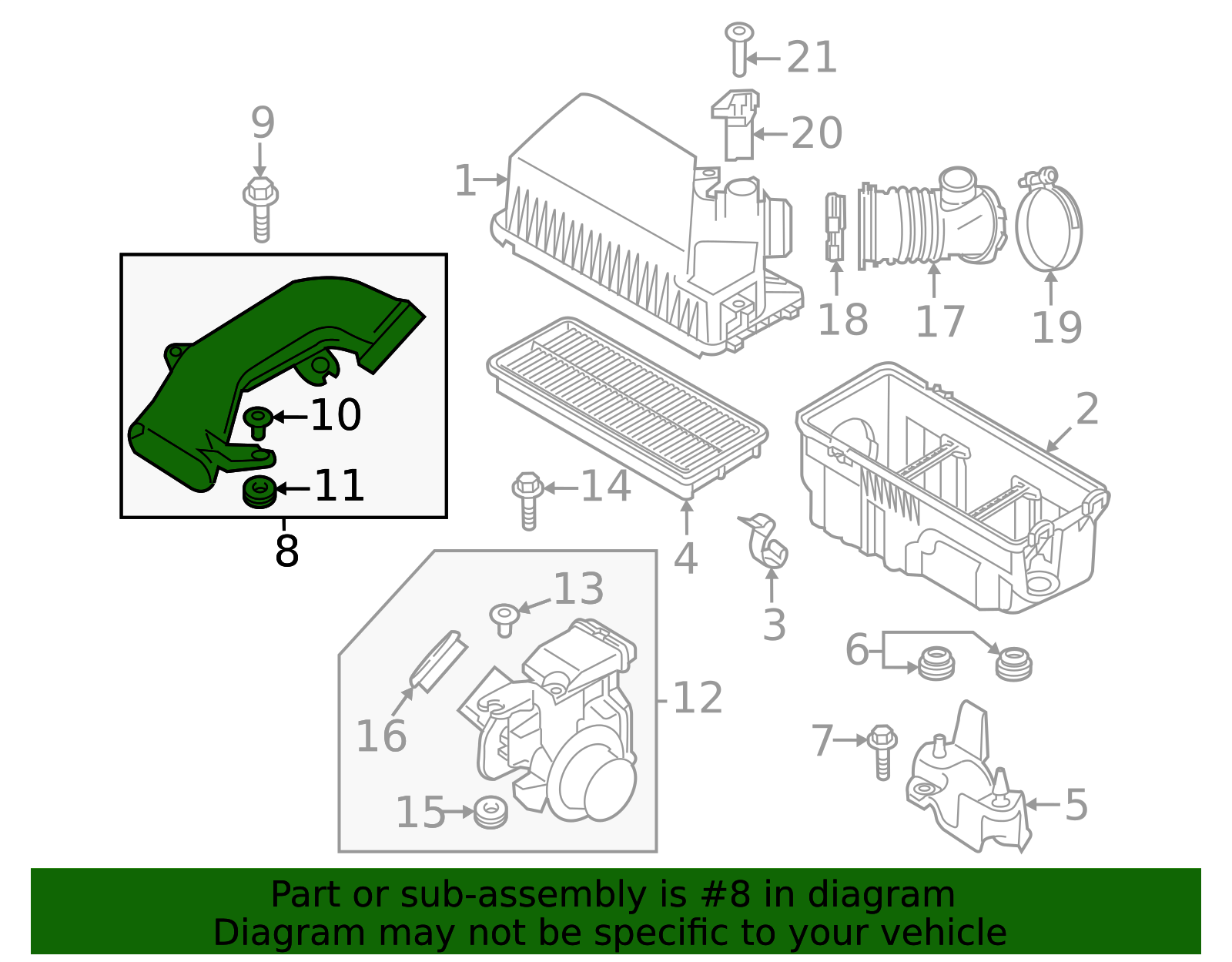 Air Intake Hose - Seamless OEM Engine Airflow PVF9-13-200 | AutoNation ...