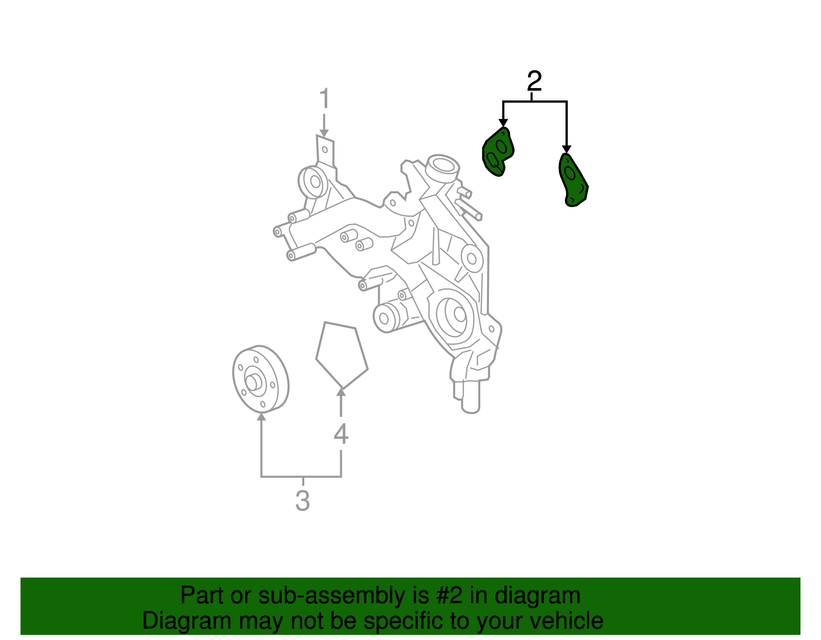 1999-2020 GM (Replaces 12580035) Water Pump Gasket 12630223 GM ...