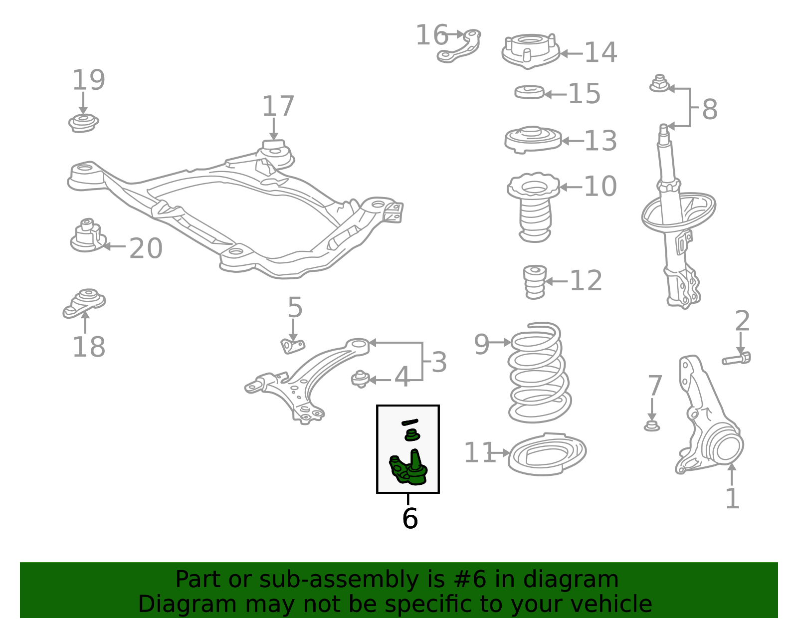 1992-2001 Toyota Suspension Ball Joint (Left, Right, Front, Lower ...
