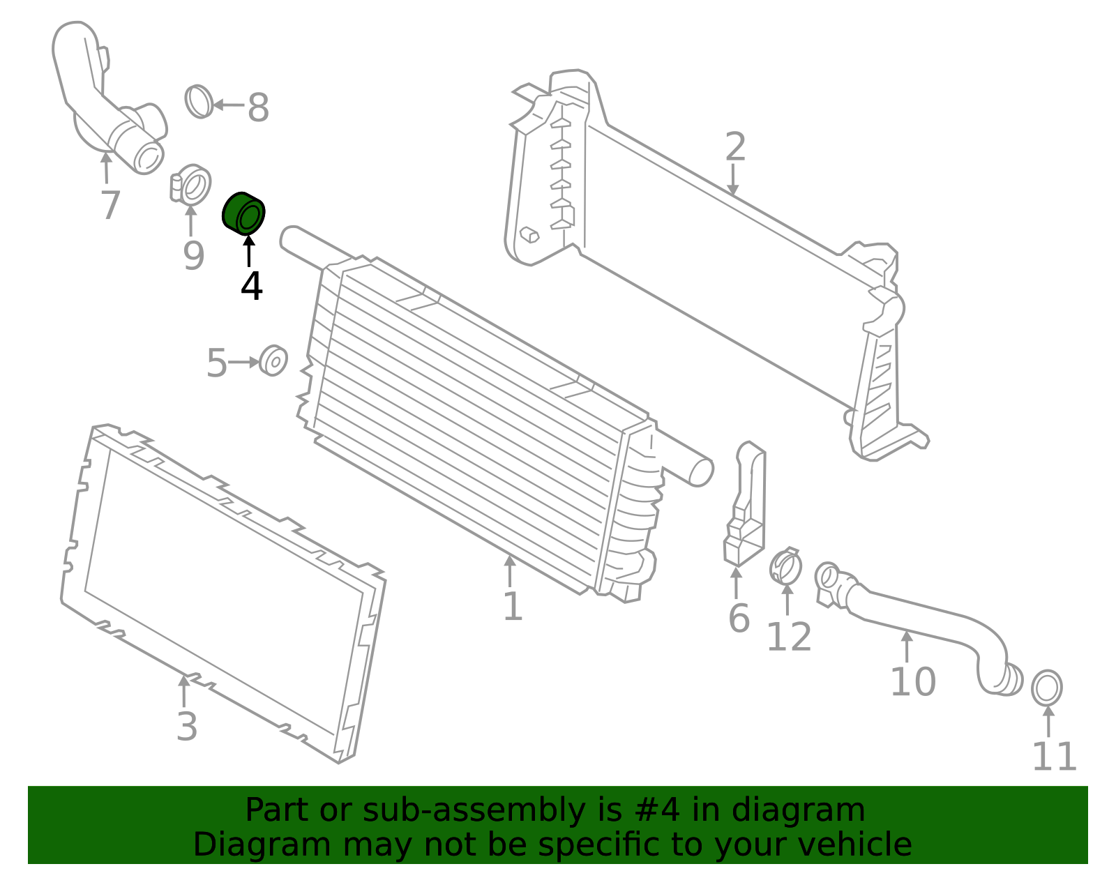 2012-2025 Porsche | Radiator Upper Mount | 991-106-537-01 | OEM Vehicle ...
