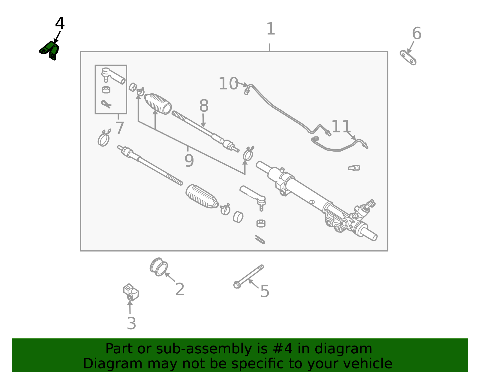 48350-7S000 - Rack And Pinion Mount Official Nissan Parts Store