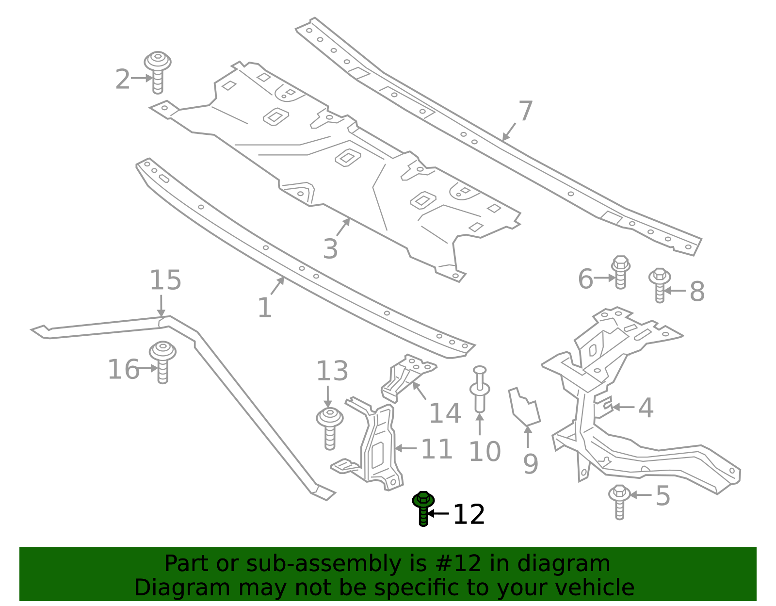 BMW 2017-2025 BMW Outer Support Mount Bolt 07-11-9-908-735 | BMW ...