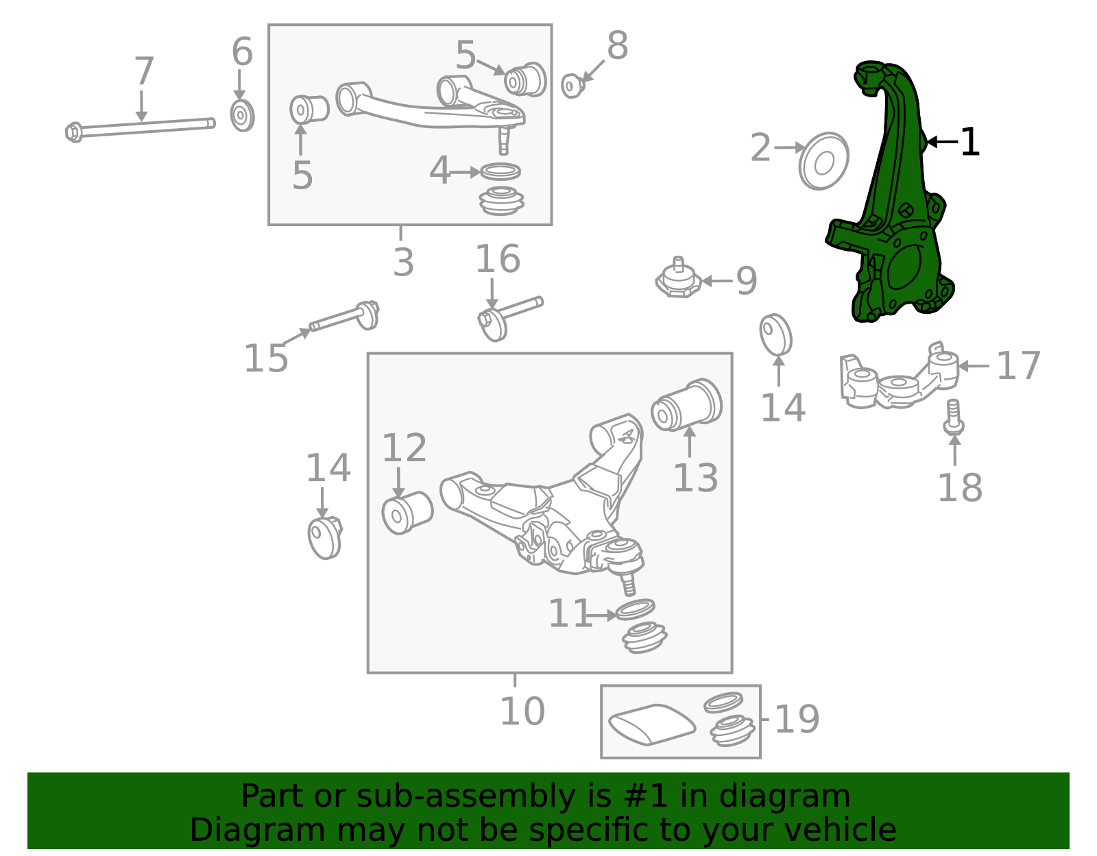 2022-2025 Toyota Knuckle 43201-0C010 | Toyota Parts Center