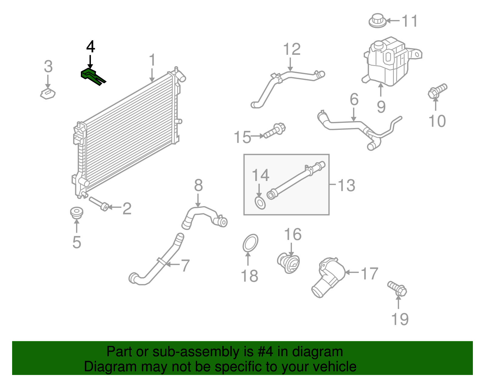 2007-2019 Ford OEM NEW 07-19 Ford Flex MKT Left Right Radiator Support ...