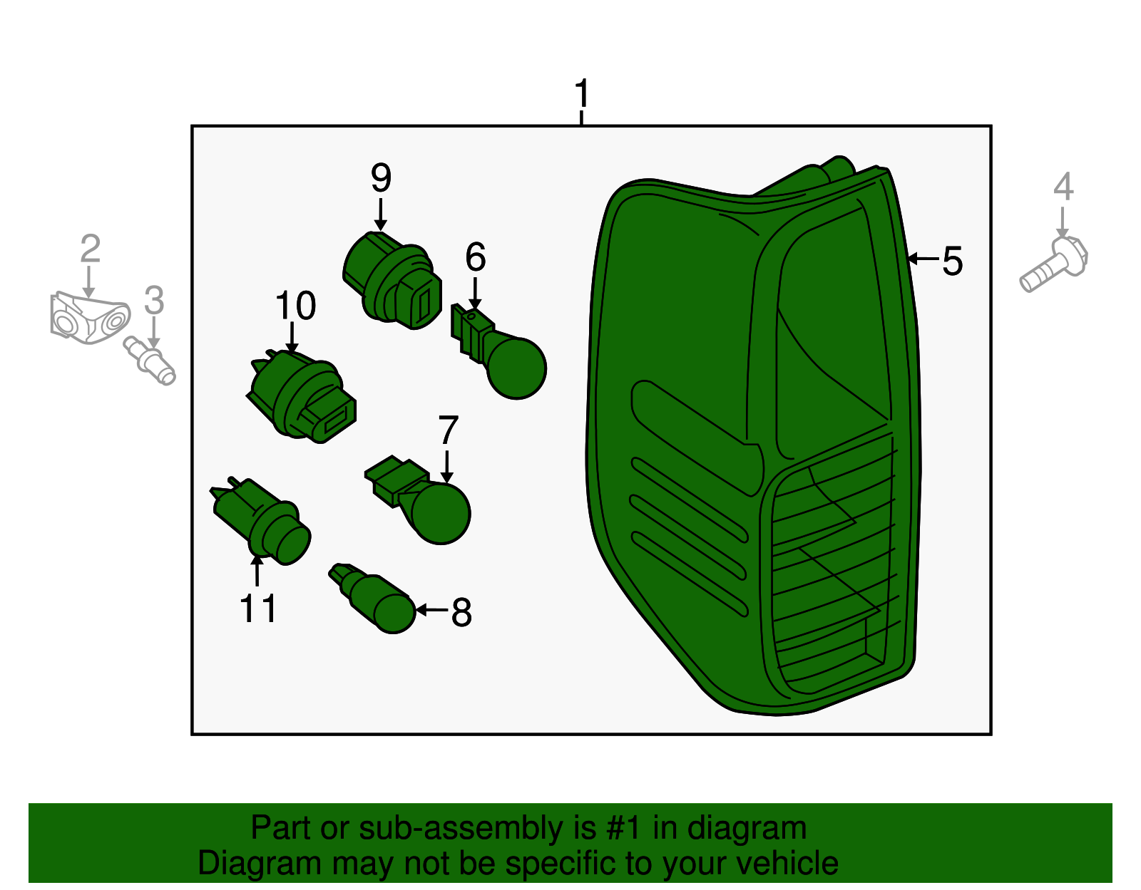2005-2014 Nissan Frontier Combo Lamp Assembly 26550-EA825 | Nissan ...