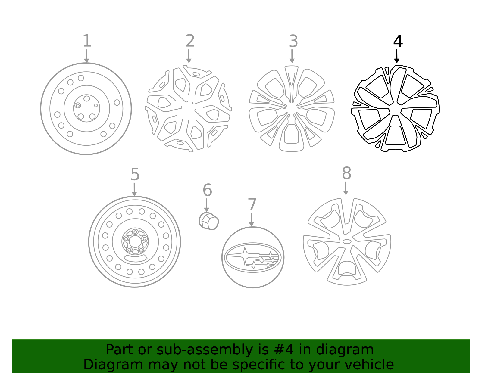 28111SJ140 - 2022-2024 Subaru Forester - Wheel, Alloy | Subaru Parts HQ