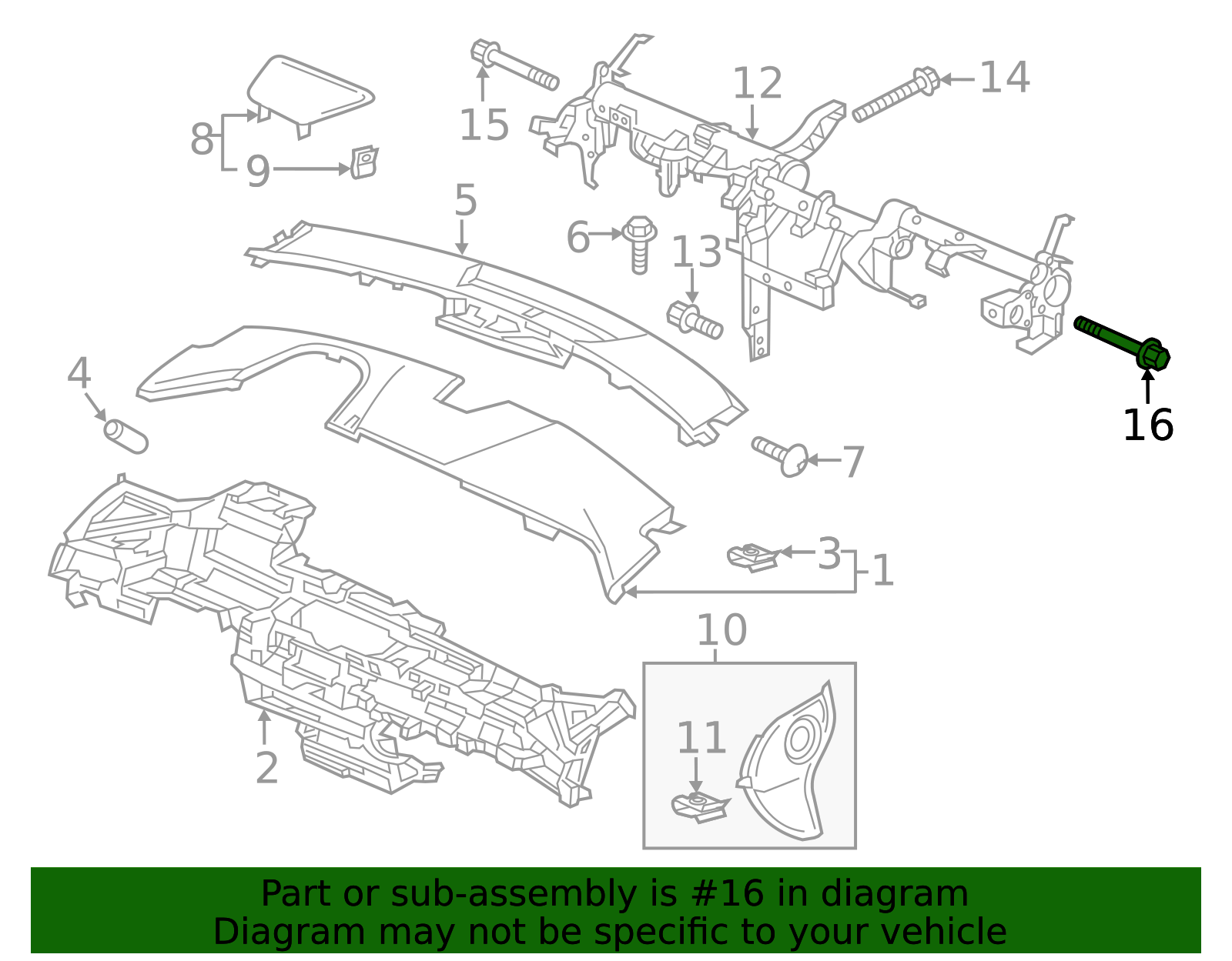 90112-TRT-A00 - High-Quality Instrument Panel Crossmember Bolt for ...