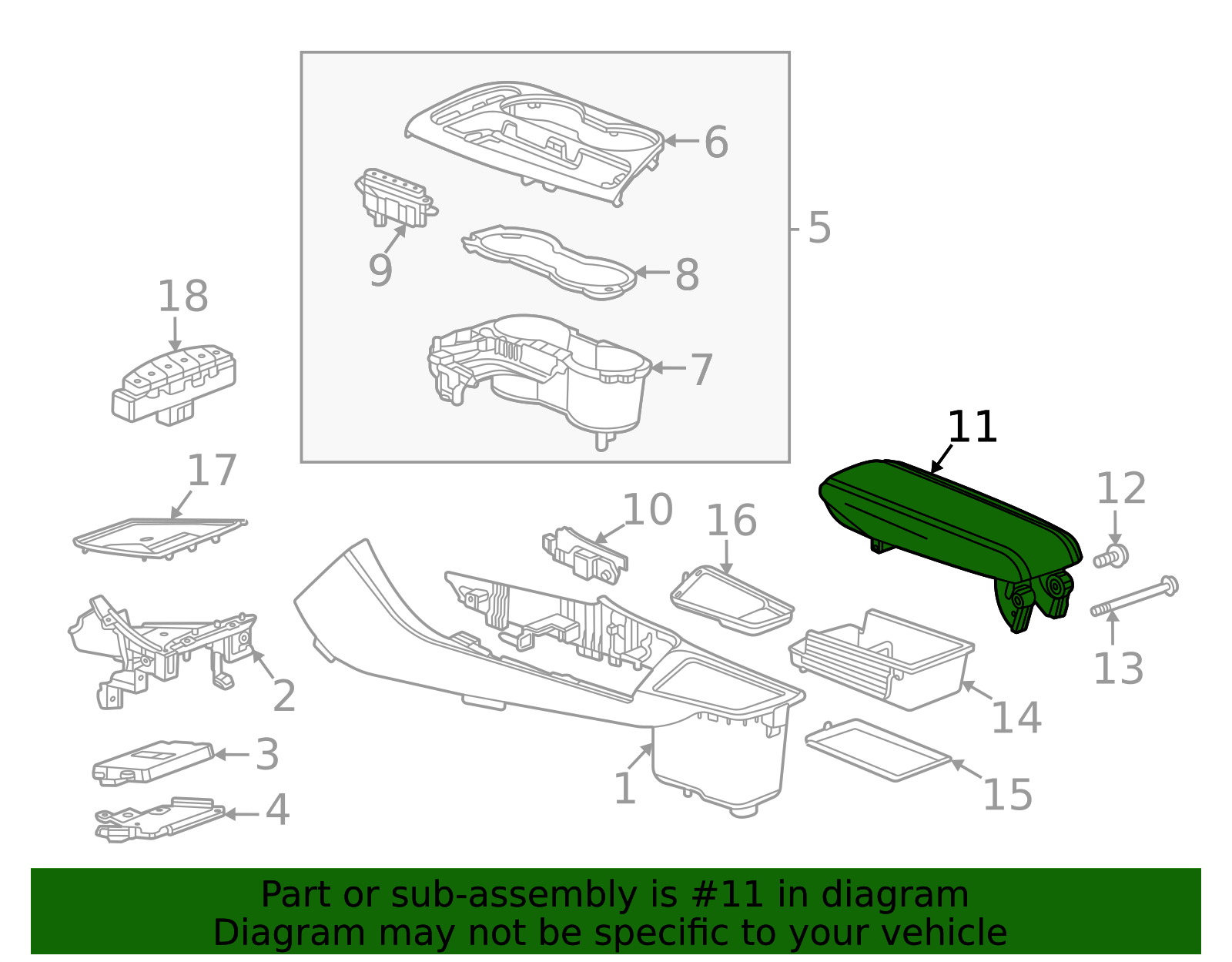 2020-2025 Buick Encore GX Armrest 42741440 | Shop Matick Buick GMC