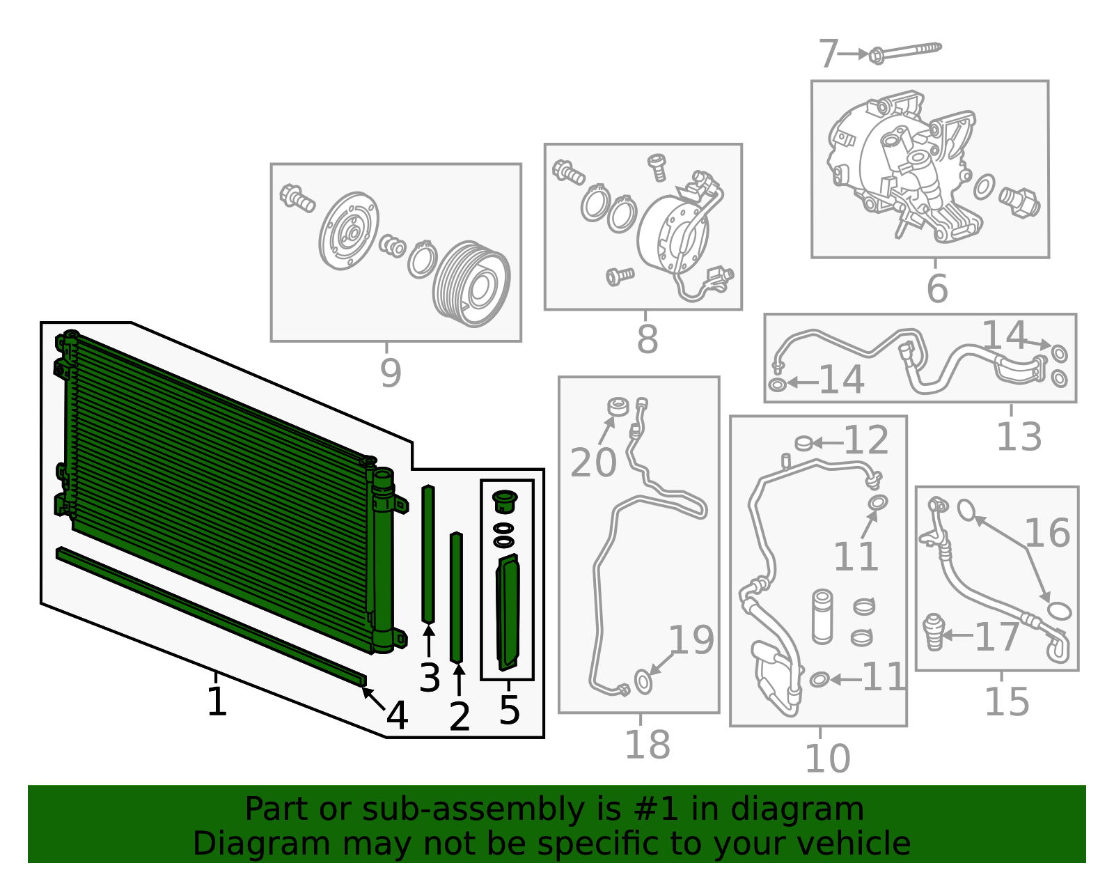 80100-TBC-A02 - Condenser 2016-2021 Honda Civic | Honda Parts Online