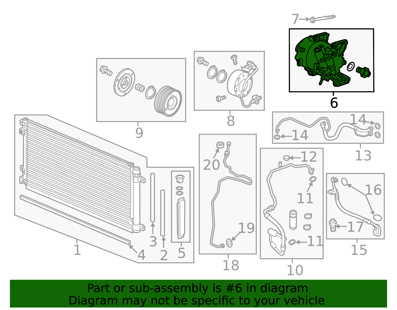 38810-5AN-A02 - Compressor - 2017-2020 Honda | Honda Parts Cheap