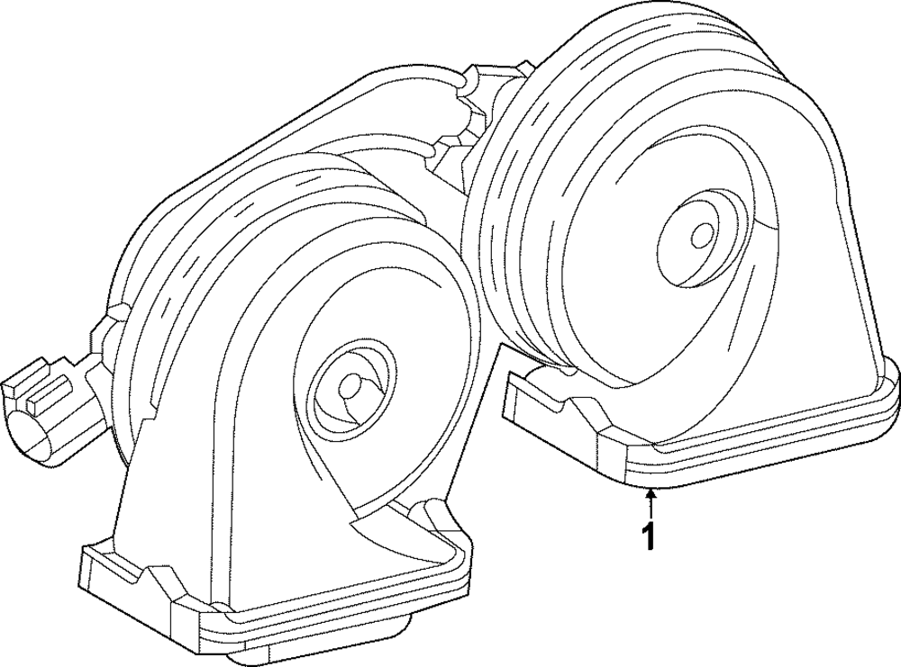 2023-2025 GM Horn 85136991 | Capital Chevy Parts