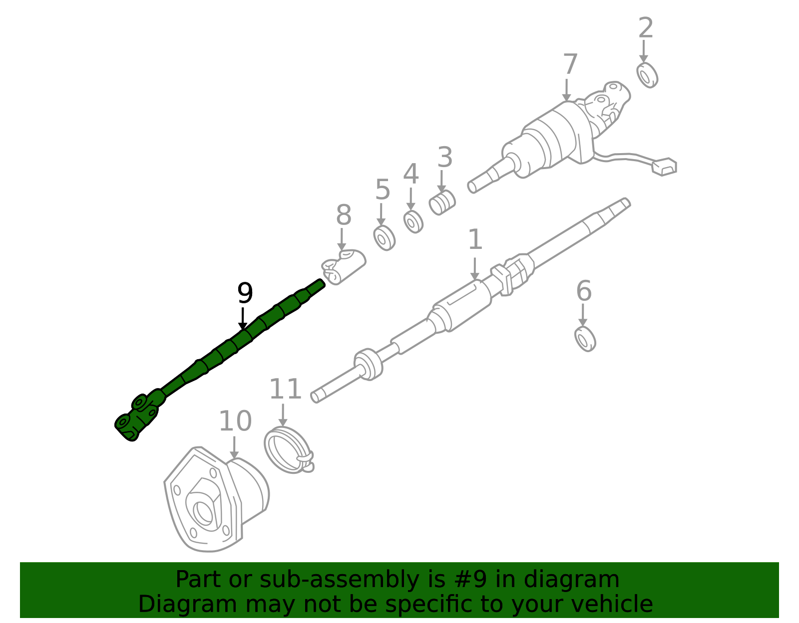 2003-2007 Lexus LX470 Intermediate Shaft 45203-60110 | OEM Parts Online