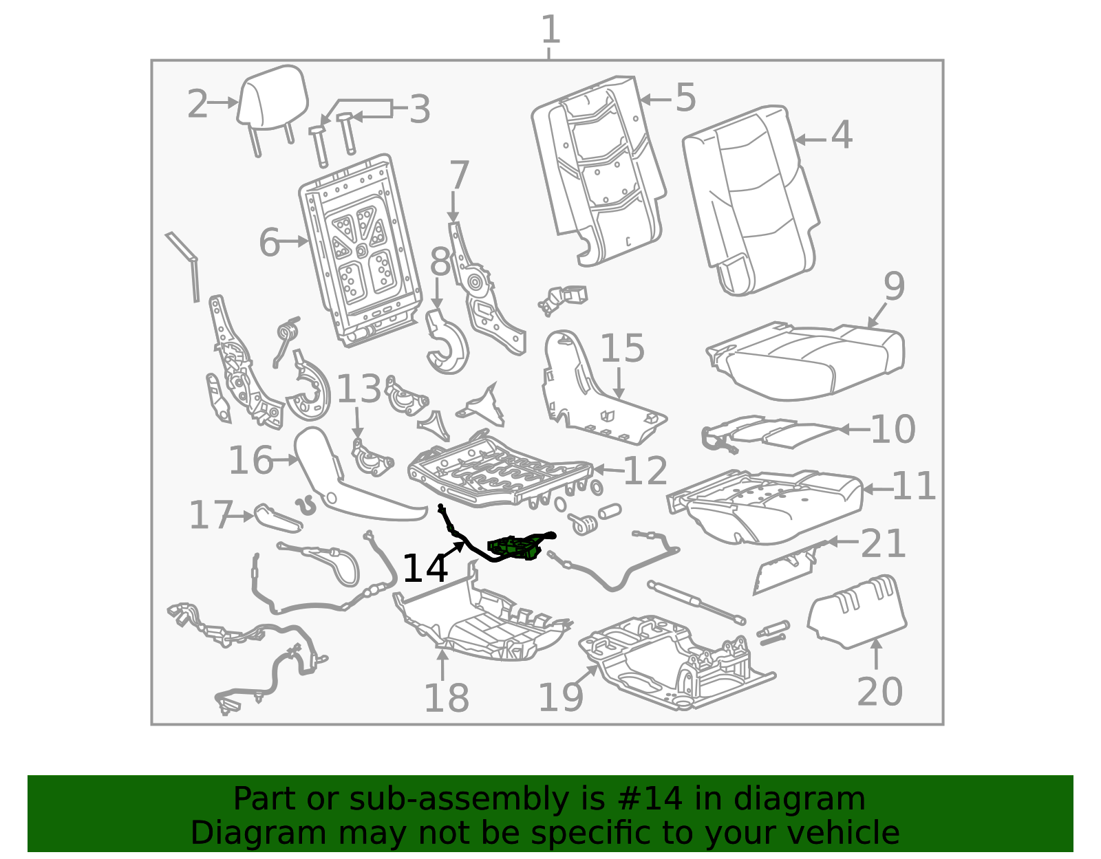 23444084 - High-Quality Rear Passenger Side Seat Recliner Actuator for ...