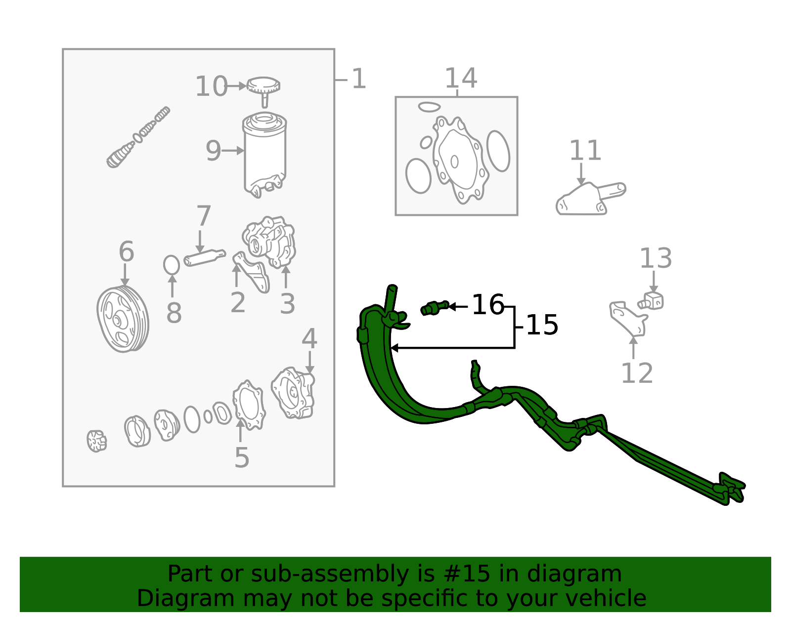 2000-2004 Toyota Tundra Power Steering Pressure Hose 44410-0C011 | Bam ...