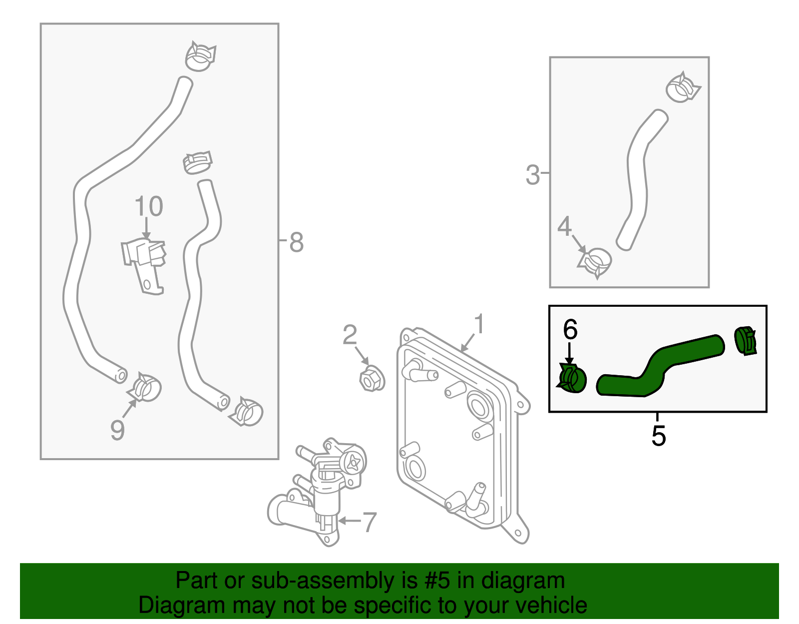 2016-2019 Hyundai Sonata Outlet Hose 25425-E6000 | OEM Parts Online