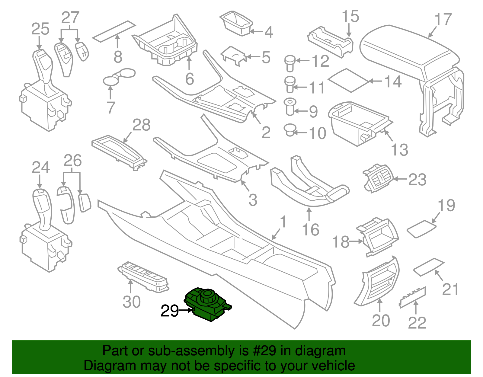 2009-2019 BMW Control Switch 65829286699 | OEM Parts Online