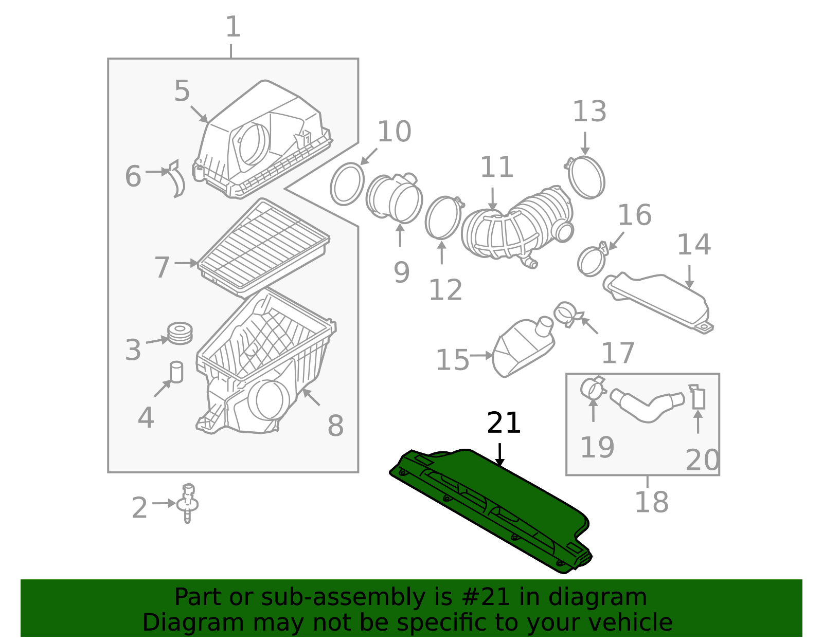 2009-2012 Hyundai Genesis Air Inlet Duct 28210-3M000 | MotorMotor