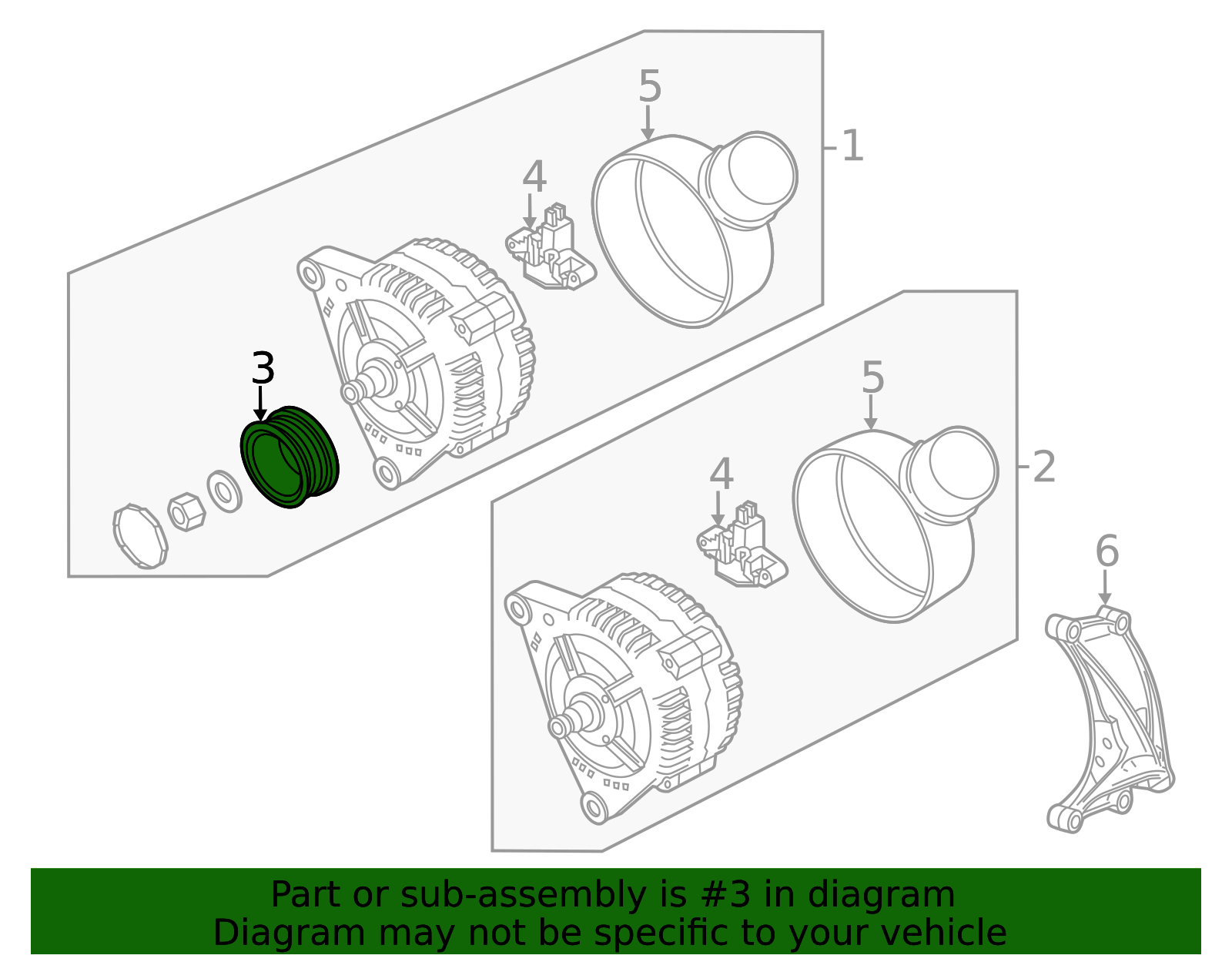 06E-903-119-S - High-Quality Alternator Pulley for AutoNation Parts