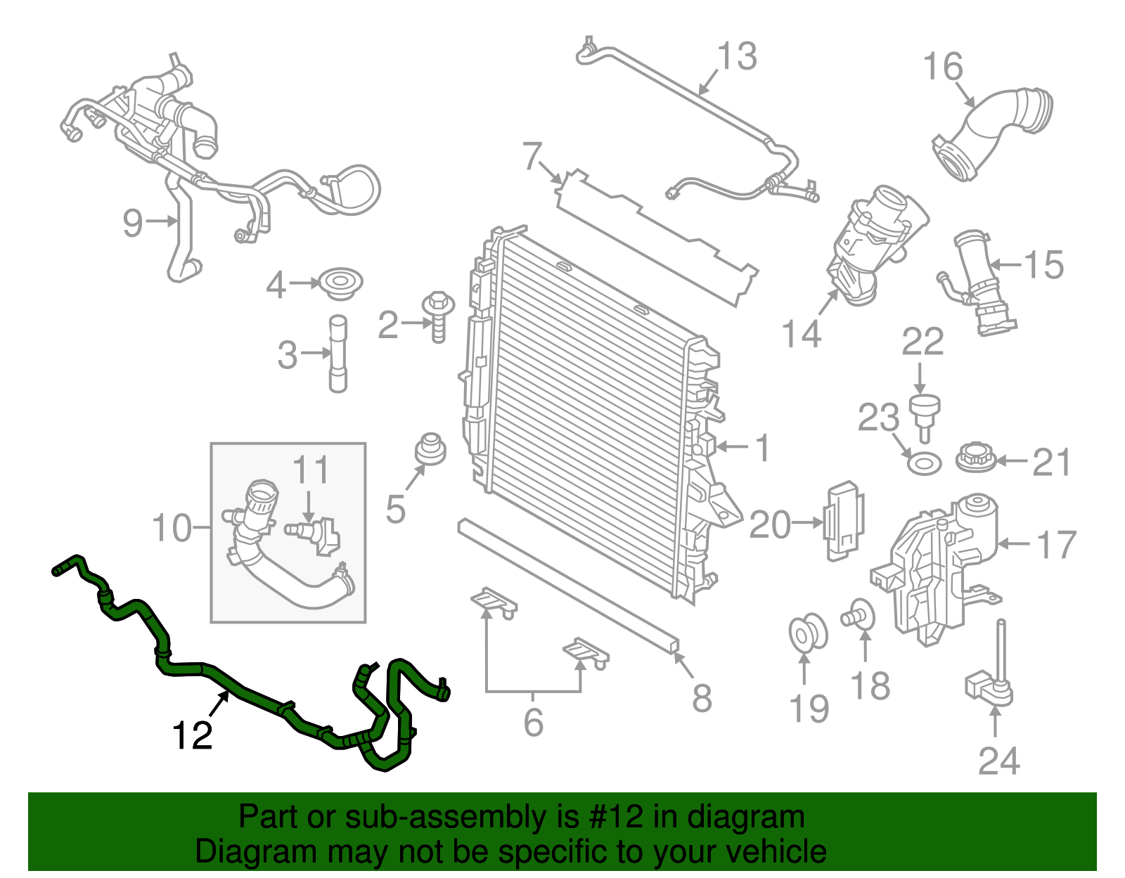 2015-2016 Land Rover LR4 Hose & Tube Assembly LR066383 | OEM Parts Online