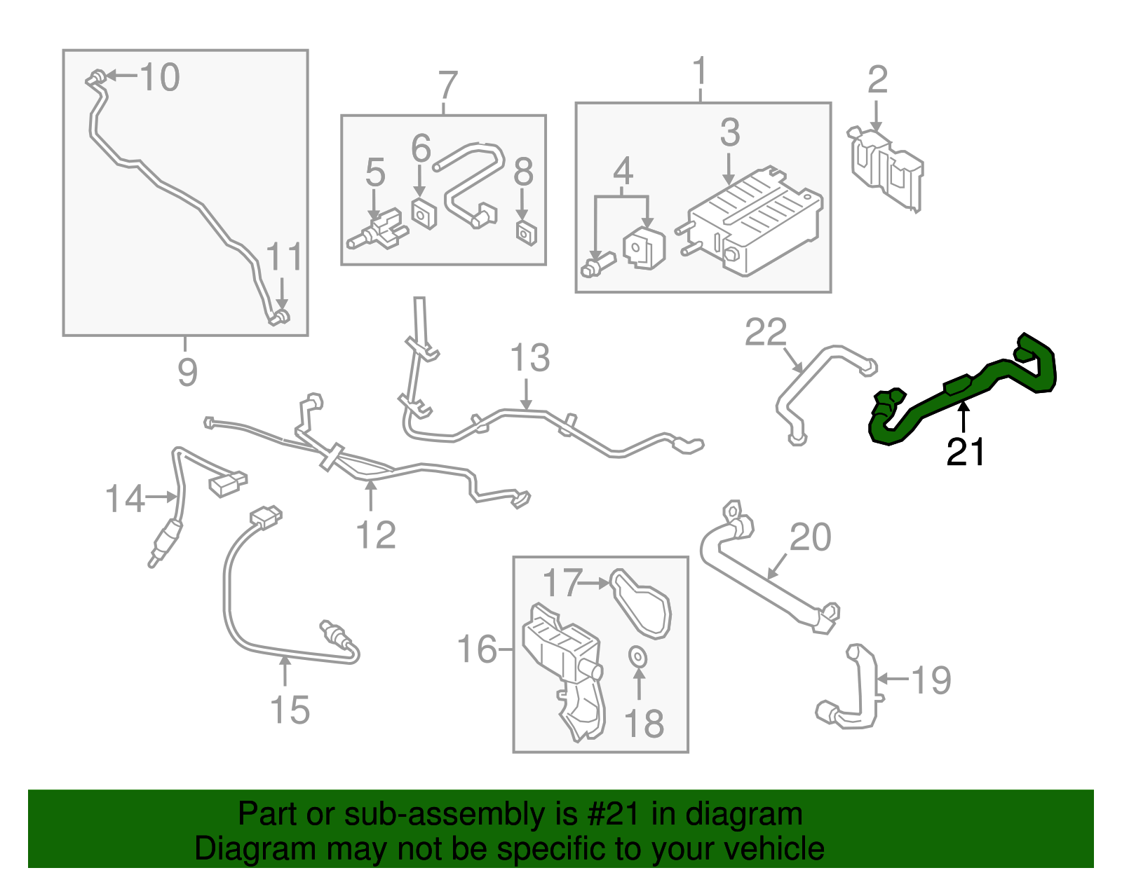 GV6Z-6A664-B - PCV Hose 2017-2019 Ford Escape | Ford Parts Direct