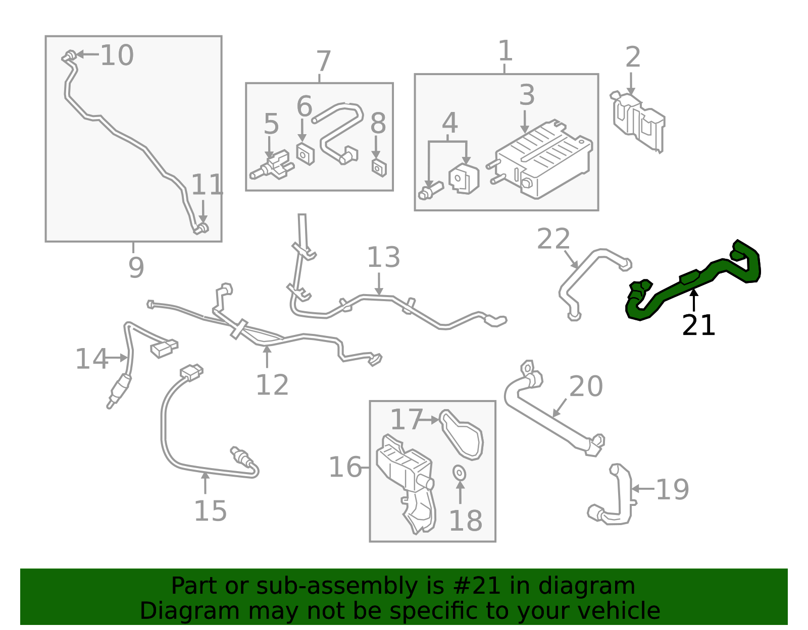 KCV-305 - Motorcraft™ PCV Valve Hose - 2017-2019 Ford Escape | Eastgate ...