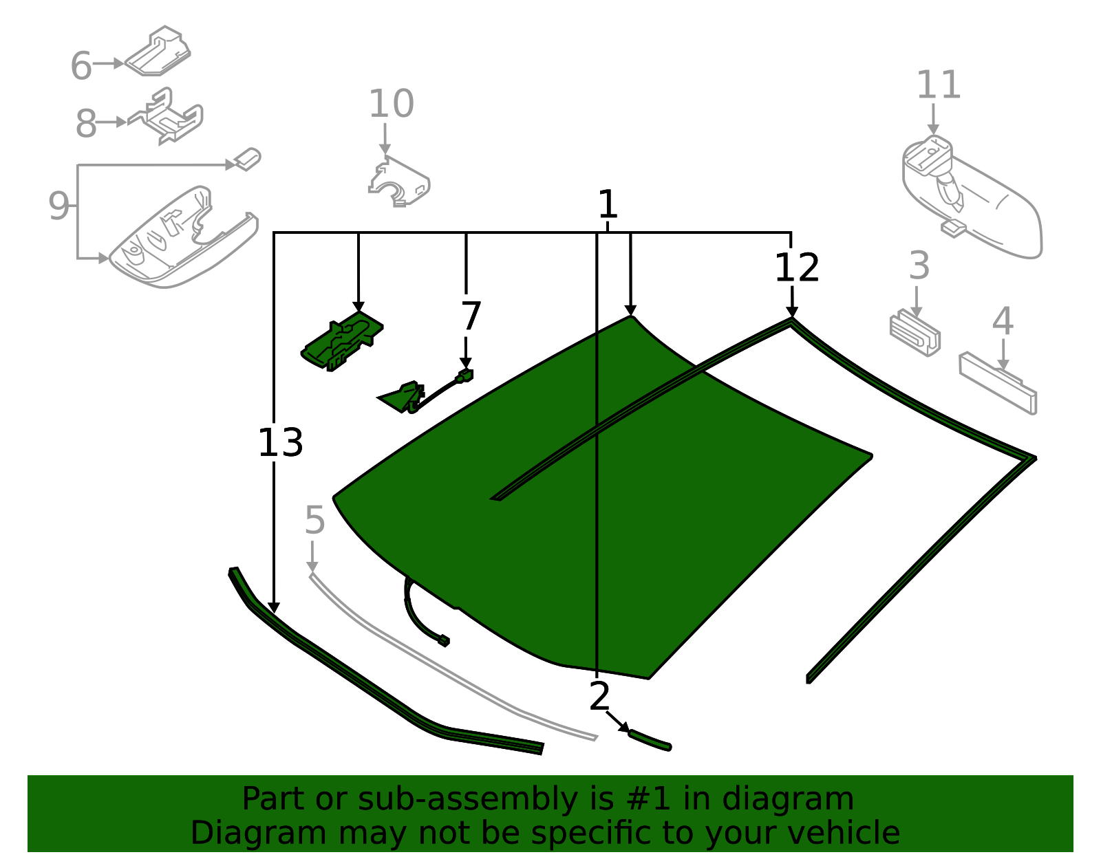 56101-02M91 - Windshield - 2020-2022 Toyota Corolla | OEM Genuine ...