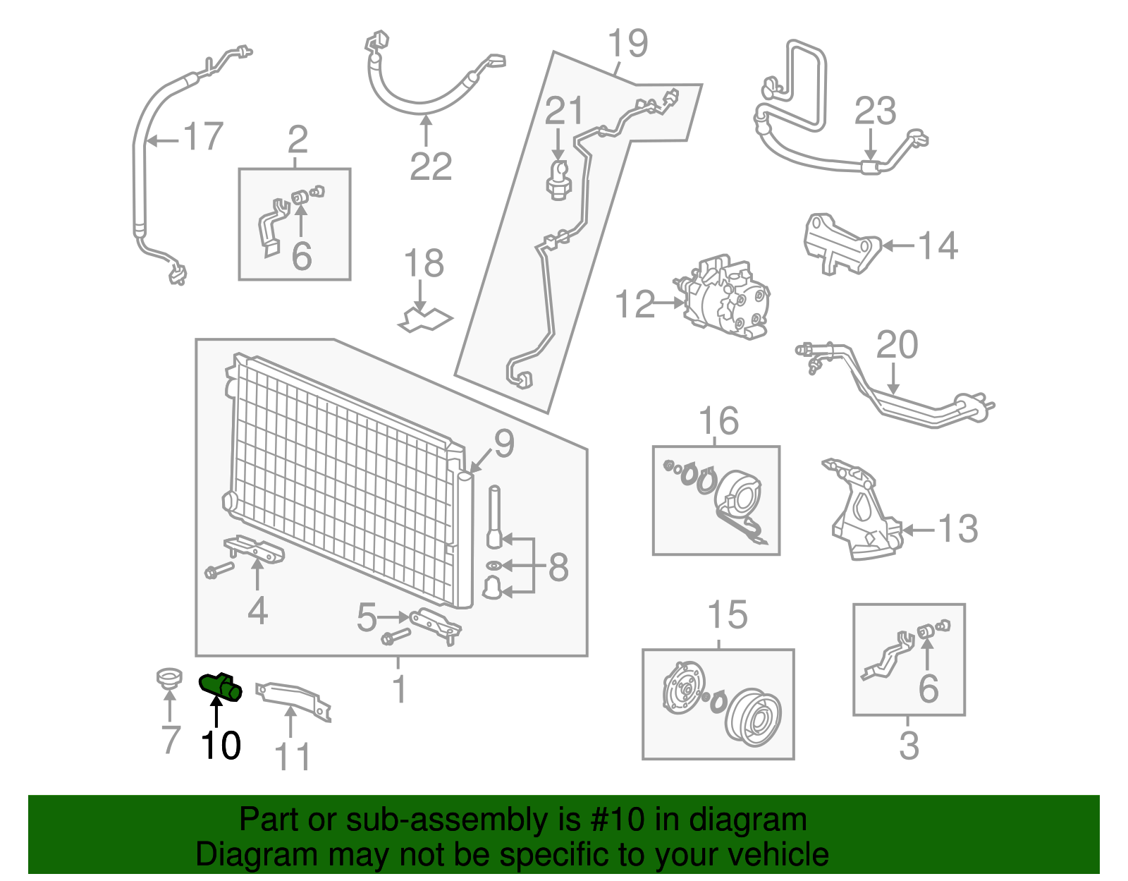 80525-S30-941 - 2000-2016 Honda - Sensor Assembly Ambient | Genuine ...