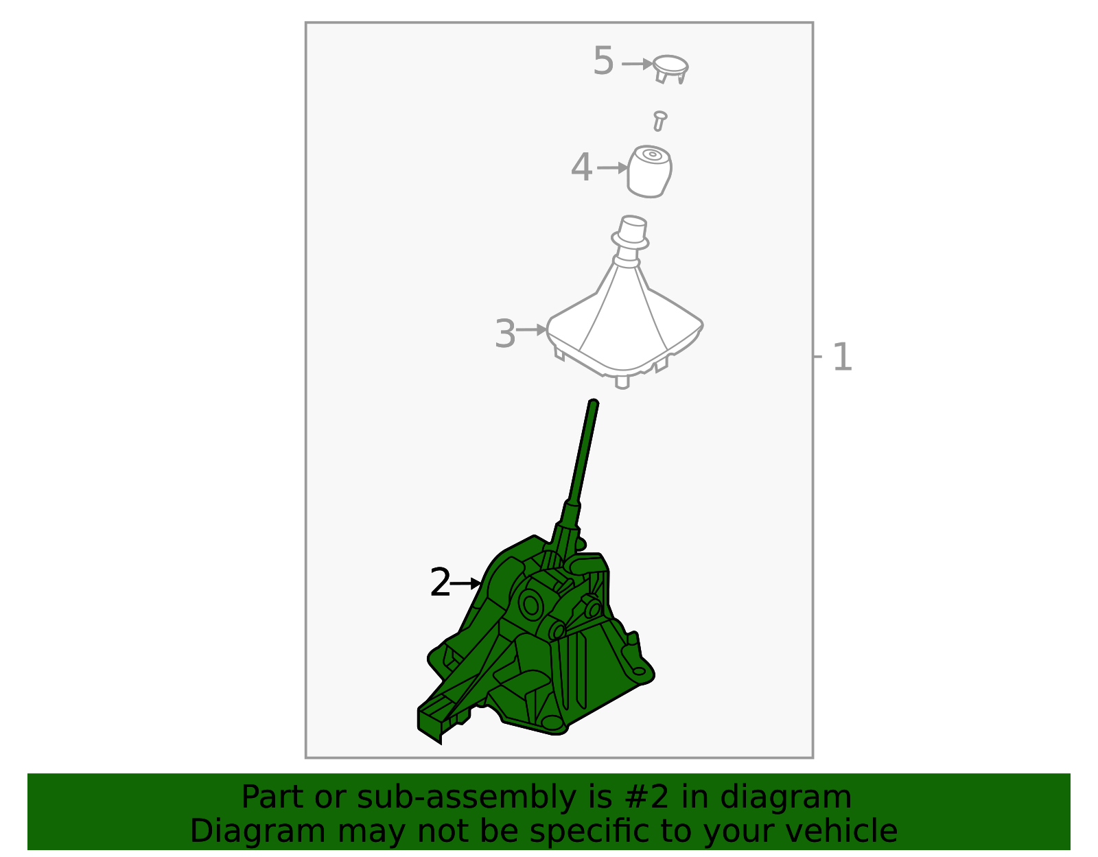 2021-2025 Ford Bronco Gear Shift Assembly MB3Z-7210-N | OEM Parts Online