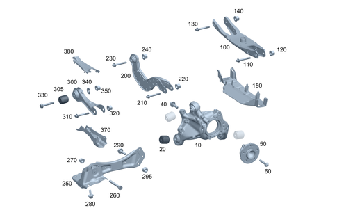 Rear Axle Mount for 2014 Mercedes-Benz CLA45 AMG | MB OEM Parts