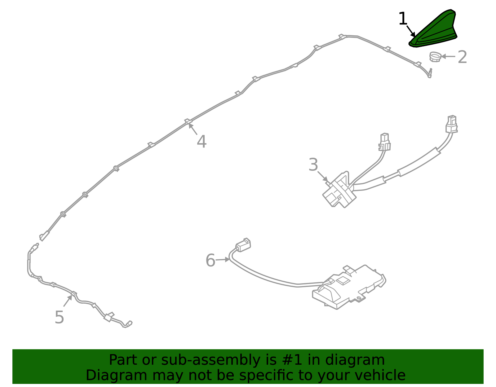 Hyundai - 96210-AA200-EB - Radio Antenna Assembly - 2021-2025 Hyundai ...