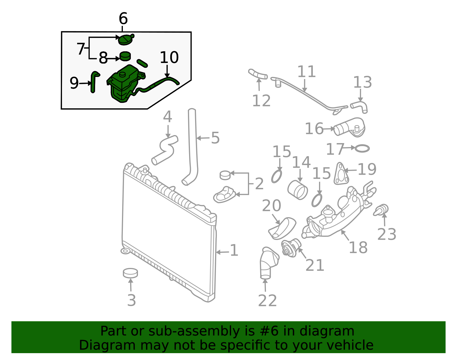 2007-2008 Hyundai Entourage Reservoir Assembly 25430-4D600 | MotorMotor